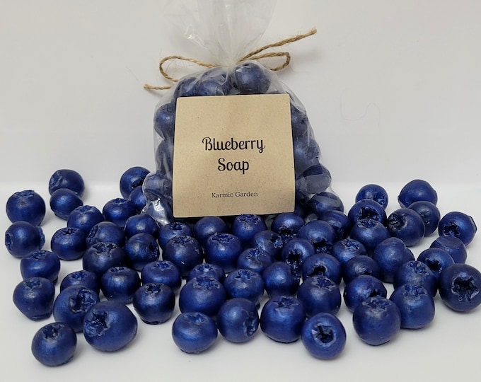 Blueberry Soap - Mini Soaps - Blueberries - Embeds - 3.50oz - Etsy