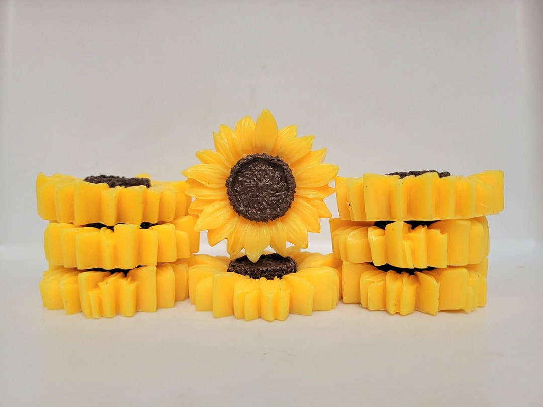 Sunflower Soap Set of 2 Set of 4 Yellow Orange Sunflowers Mini Soaps ...