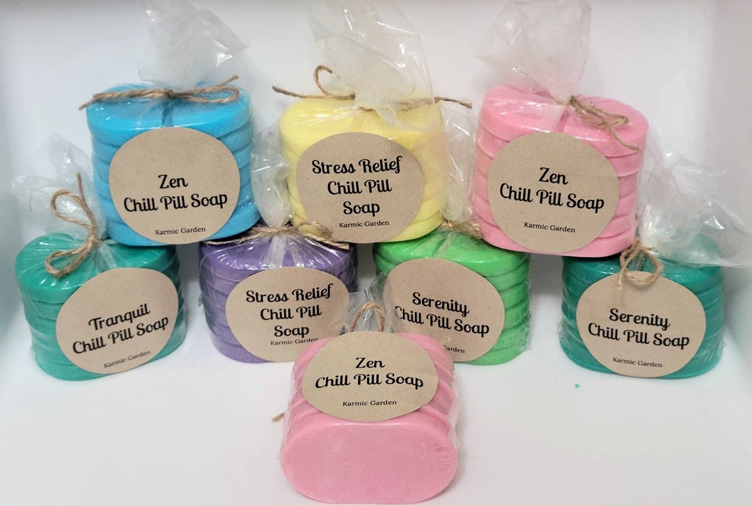 Chill Pill Soap - Small Soap Set - Set of 6 - Guest Soap - Gift ...