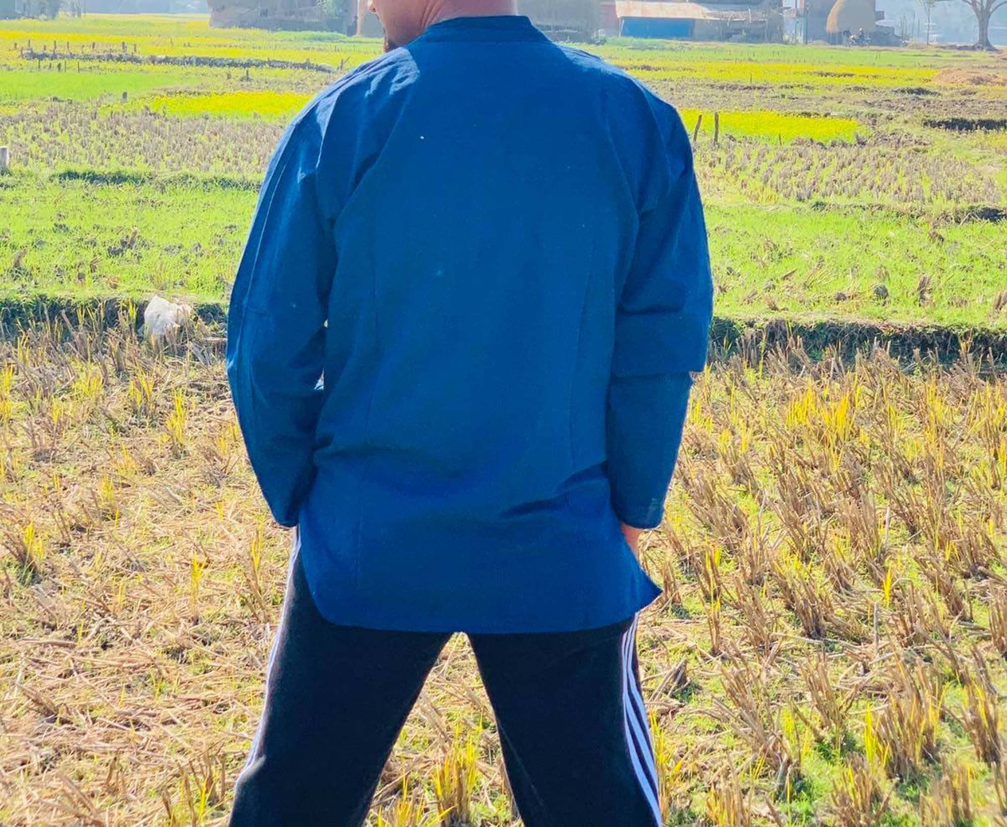 Blue Hemp Shirt 100% Hemp Clothing Men Hemp Hemp Apparel - Etsy