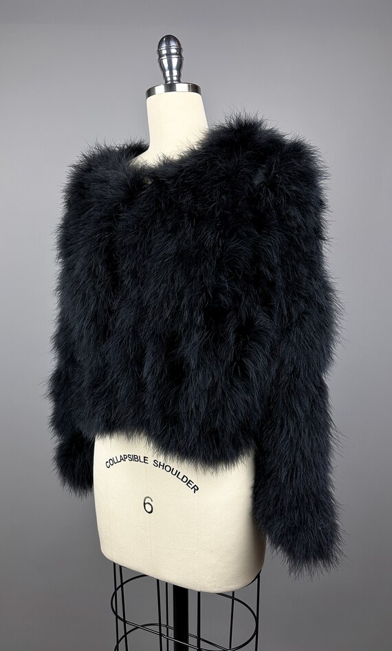 Vintage Marabou Jacket | Small | 1970s or 1980s Chubb… - Gem