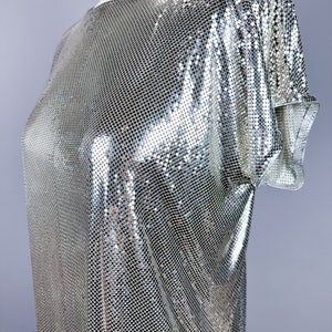 Vintage 1980s Whiting and Davis Top | 80s Vintage Metal Mesh T-shirt ...