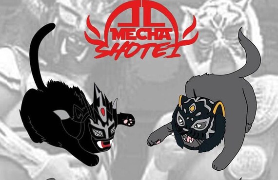 NJPW WCW WWE Puro Cat Pins Jushin Liger & Black Tiger | Etsy