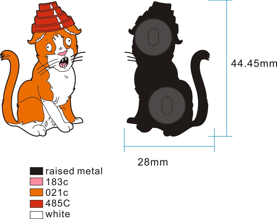 Devo Cat Pin - Etsy