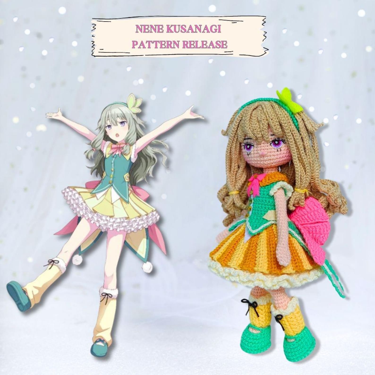 Amigurumi Nene Doll Crochet Pattern: Project Sekai (PDF Pattern) - Etsy