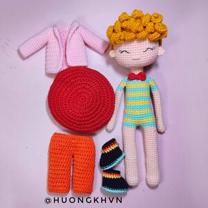 Crochet Doll Pattern, Amigurumi Doll, Happy Nicky Boy Pattern, Pdf ...