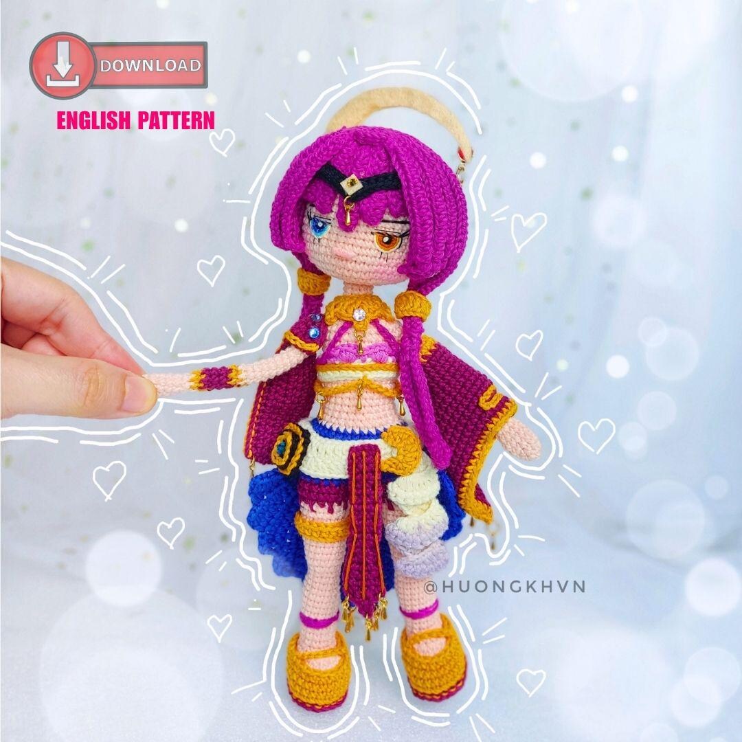 Crochet Candace Doll Pattern - Amigurumi Pattern- Genshin Impact ...