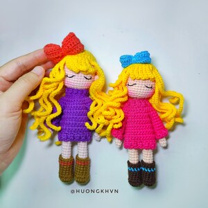 Crochet Mini Sara Doll Pattern, Sara Amigurumi Doll , Pdf Crochet Doll ...
