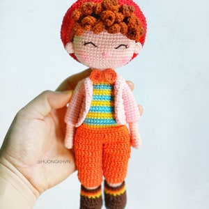 Crochet Doll Pattern, Amigurumi Doll, Happy Nicky Boy Pattern, Pdf ...