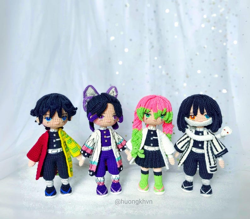 Giyu Crochet Pattern, Demon Slayer Amigurumi PDF, Anime Doll Crochet ...