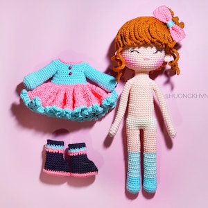 Crochet Doll Pattern, Amigurumi Pattern, Happy Lara Pattern, Pdf ...