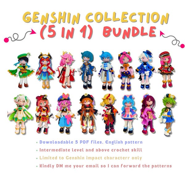 Genshin Crochet Pattern - Etsy
