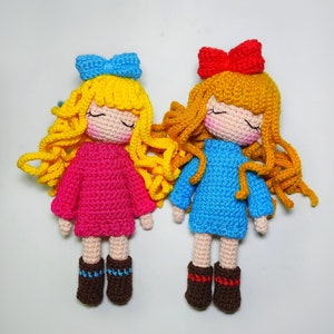 Crochet Mini Sara Doll Pattern, Sara Amigurumi Doll , Pdf Crochet Doll ...
