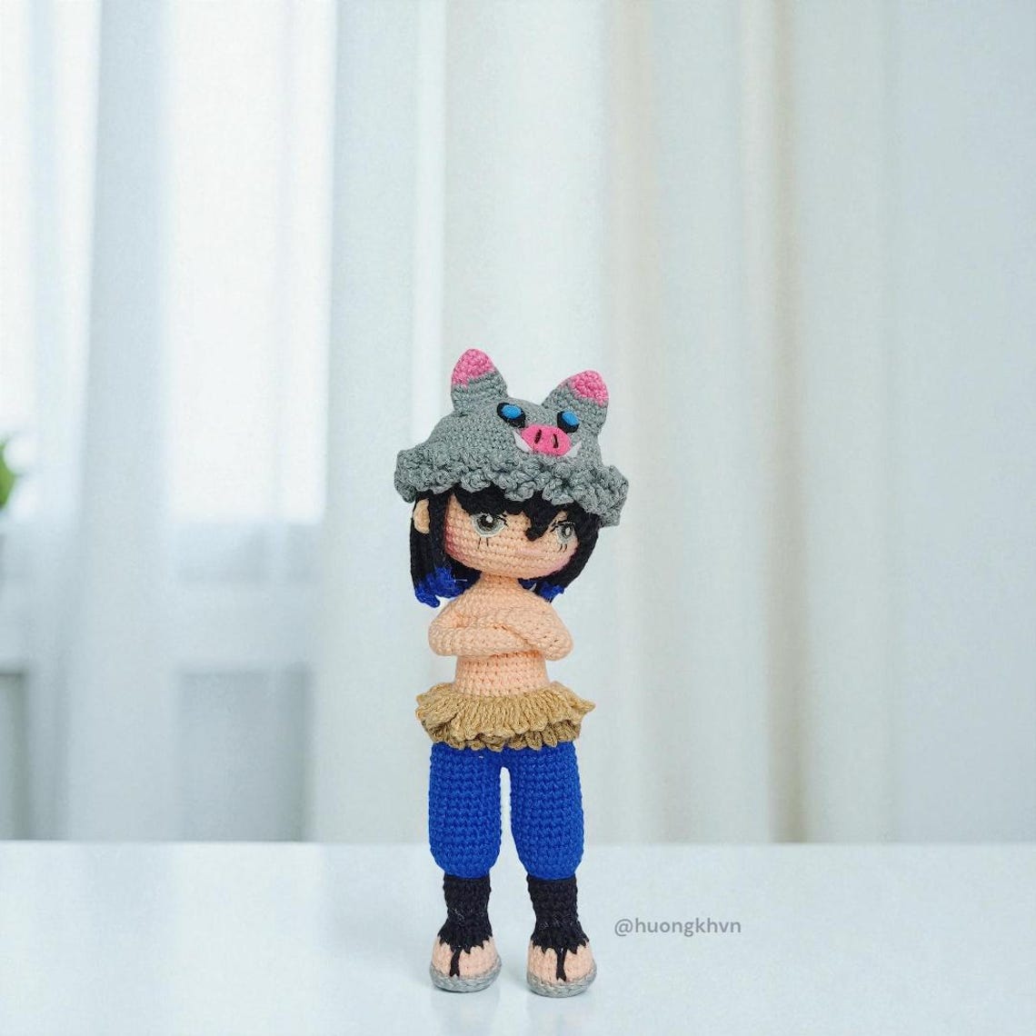 Inosuke Hashibira Crochet Pattern, Demon Slayer Amigurumi PDF, Anime ...