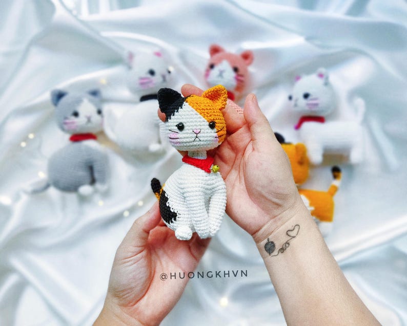Calico Kitten Amigurumi Crochet Pattern: Easy Cat Doll (PDF Pattern) - Etsy