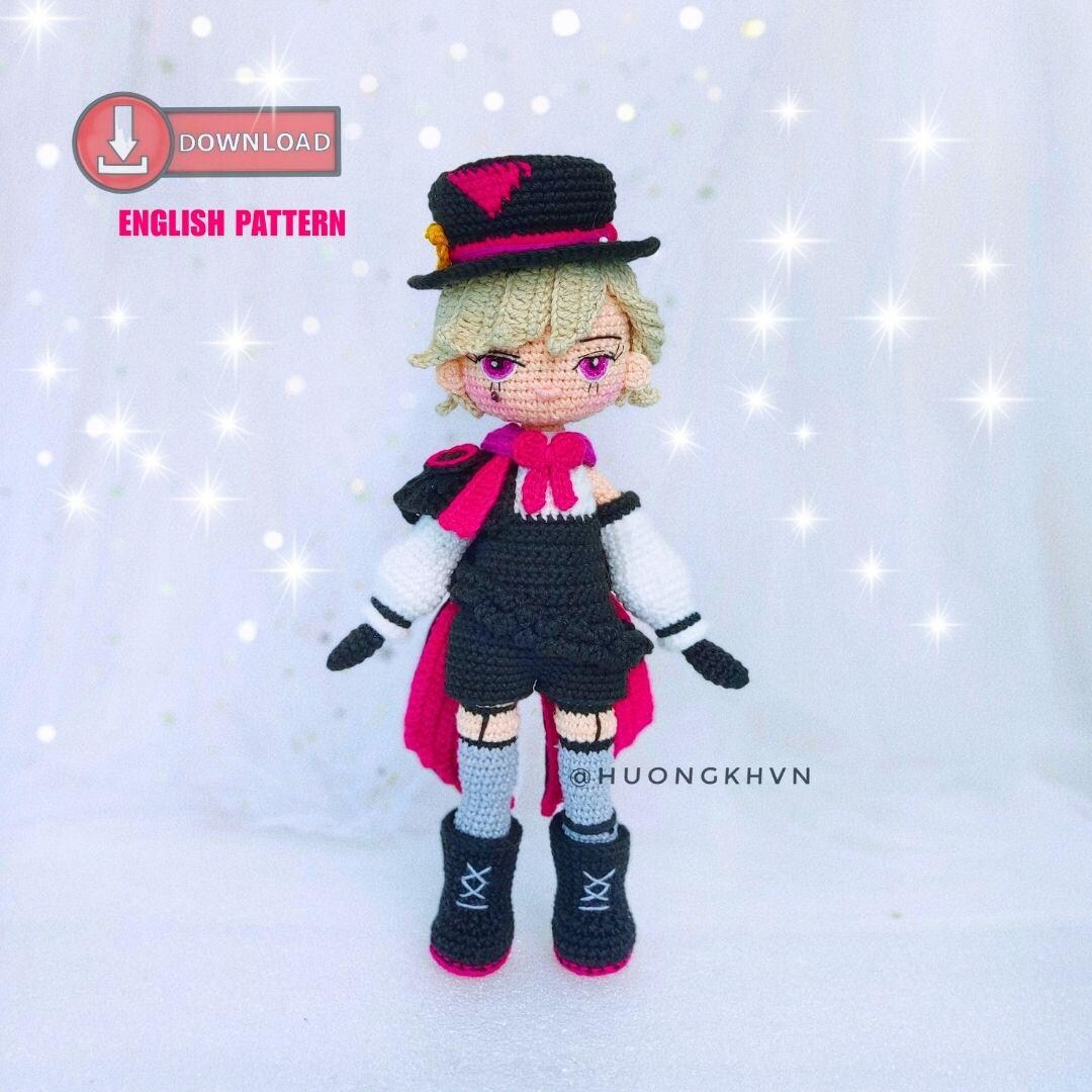 Lyney Genshin Impact Crochet Doll Pattern (PDF) - Etsy UK