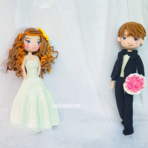 Crochet Wedding Couple Doll Pattern: Amigurumi Dolls (PDF Pattern) - Etsy