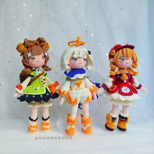 Crochet Doll Pattern, Crochet Paimon Doll Pattern, Paimon Genshin ...