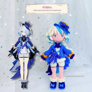 Crochet Furina Doll Pattern: Genshin Impact Amigurumi (PDF Pattern) - Etsy