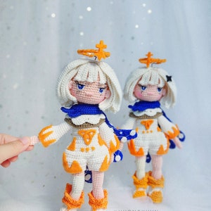 Crochet Doll Pattern, Crochet Paimon Doll Pattern, Paimon Genshin ...