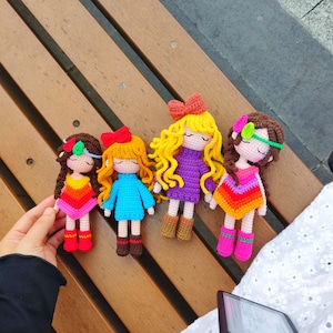 Crochet Mini Sara Doll Pattern, Sara Amigurumi Doll , Pdf Crochet Doll ...