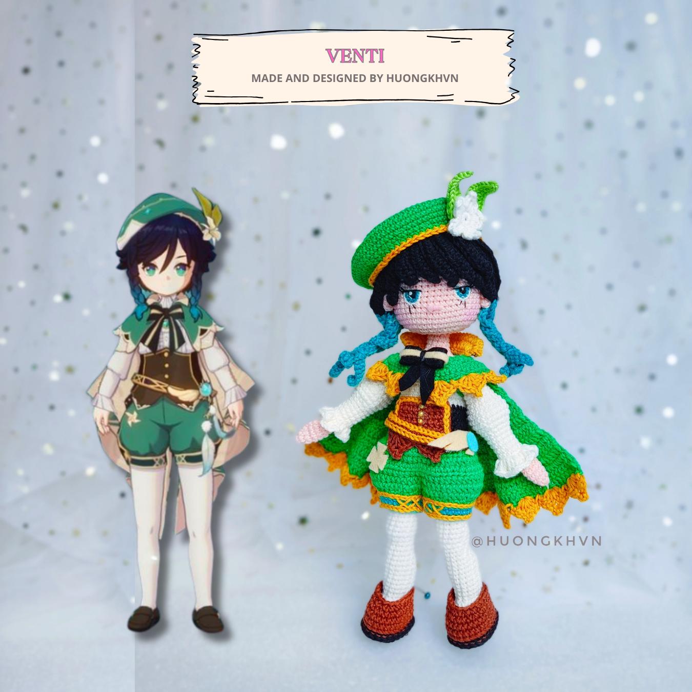 Genshin Impact Amigurumi Crochet Pattern Bundle (5 in 1) (PDF Pattern ...