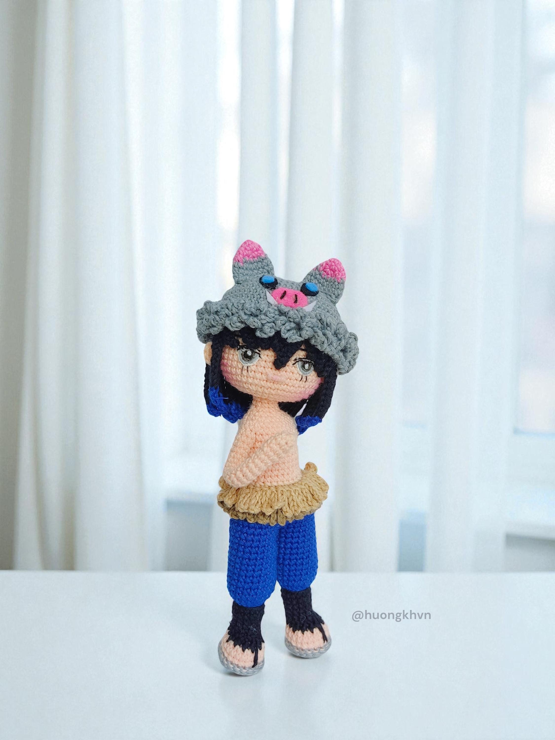 Inosuke Hashibira Crochet Pattern, Demon Slayer Amigurumi PDF, Anime ...