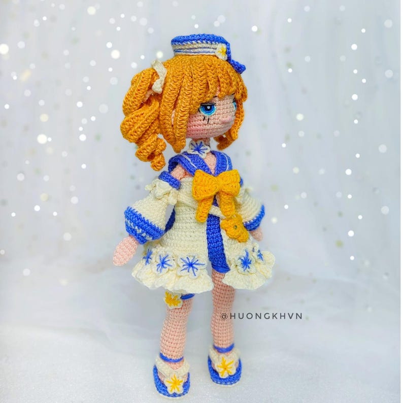 Barbara Crochet Pattern, Genshin Impact Amigurumi PDF, Anime Chef Doll ...