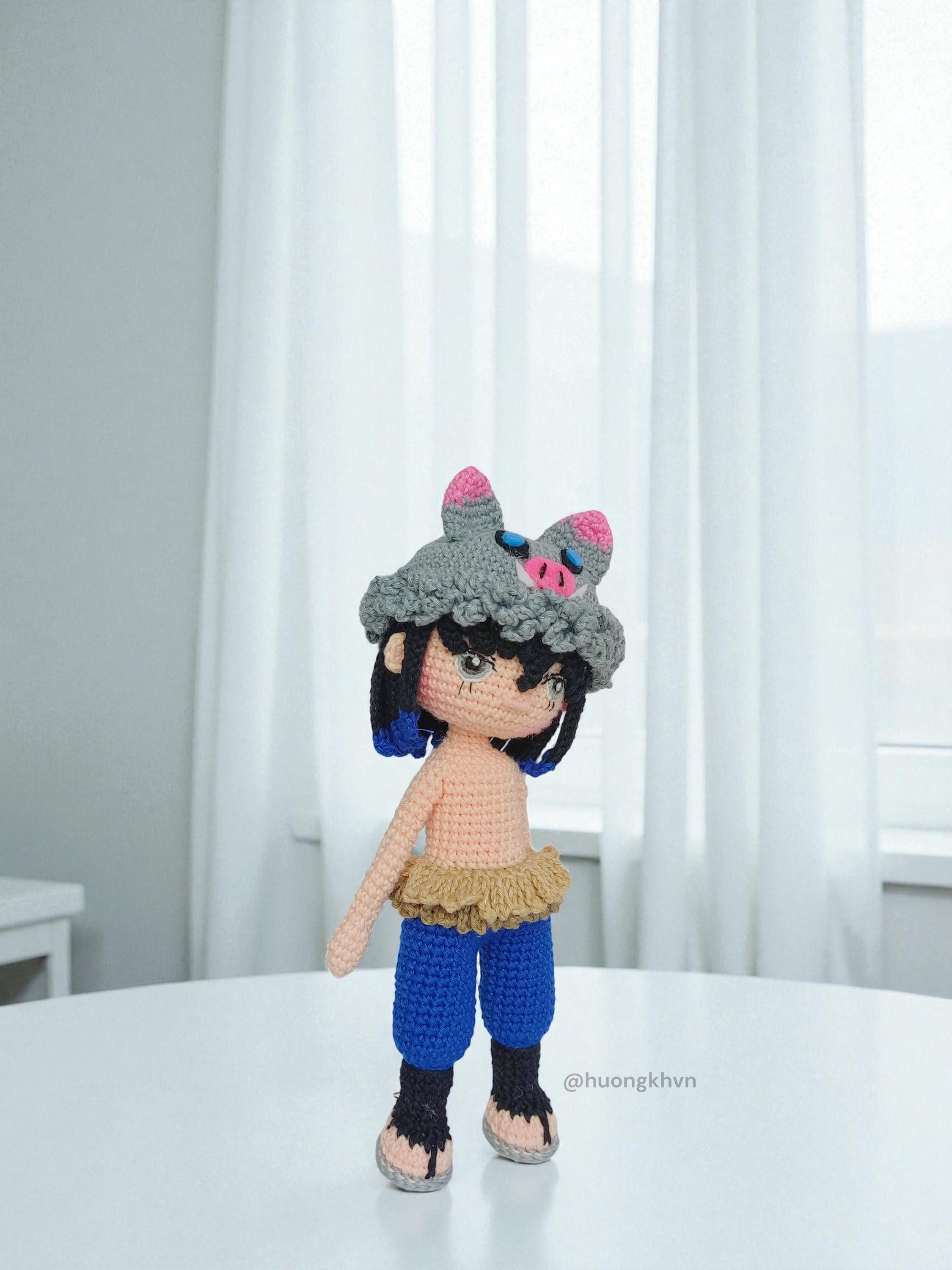 Inosuke Hashibira Crochet Pattern, Demon Slayer Amigurumi PDF, Anime ...
