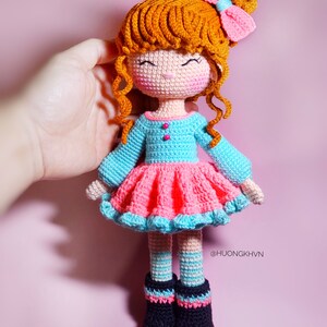 Crochet Doll Pattern, Amigurumi Pattern, Happy Lara Pattern, Pdf ...