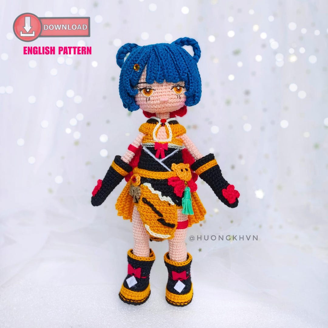 Crochet Xiangling Doll Pattern: Genshin Impact Amigurumi (PDF) - Etsy