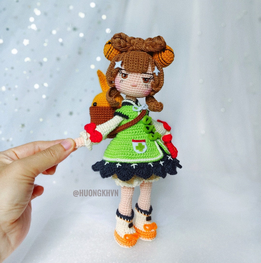 Crochet Doll Pattern, Crochet Yao Yao Doll Pattern, Yao Yao Genshin ...