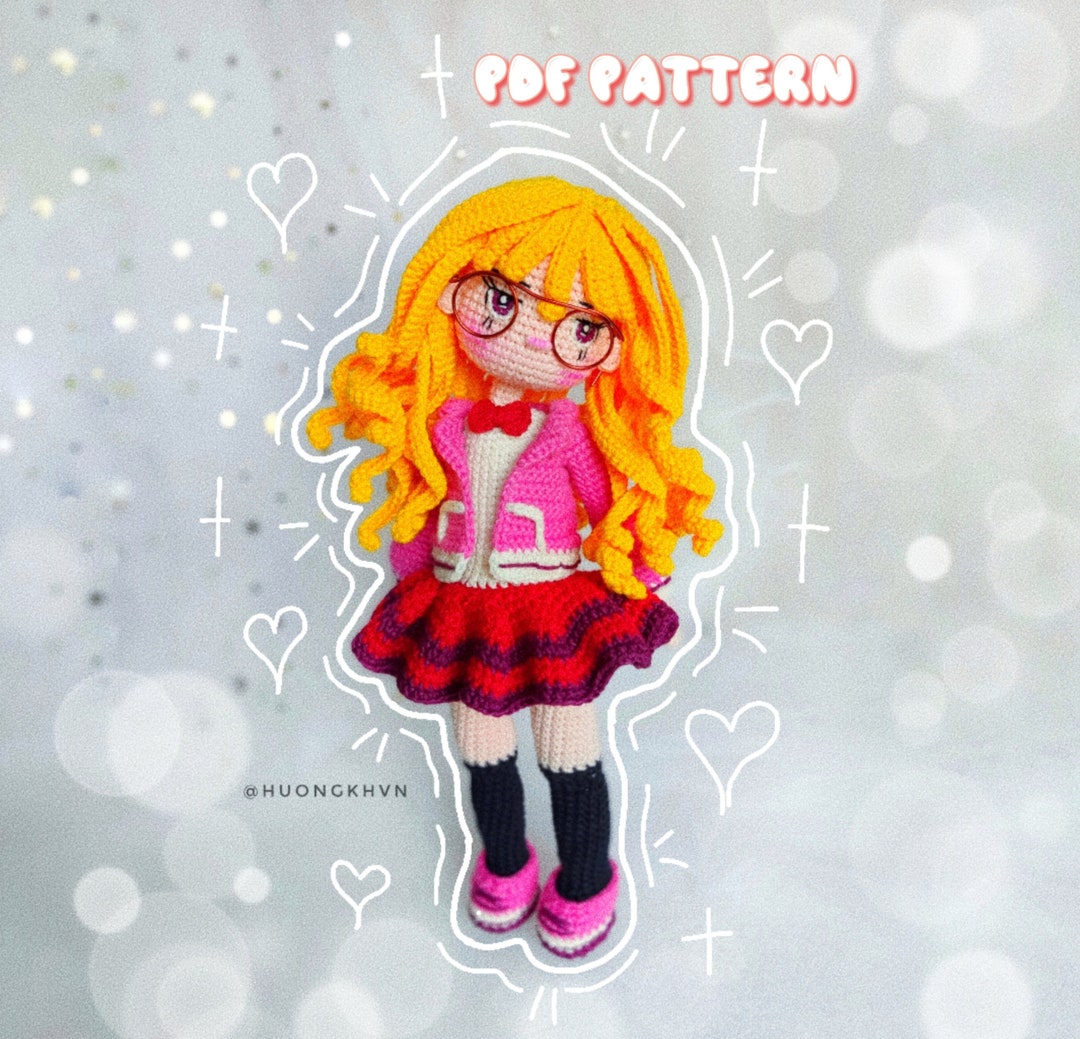 Mina Crochet Doll Pattern, Amigurumi Tutorial (PDF Pattern) - Etsy