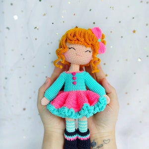 Crochet Doll Pattern, Amigurumi Pattern, Happy Lara Pattern, Pdf ...