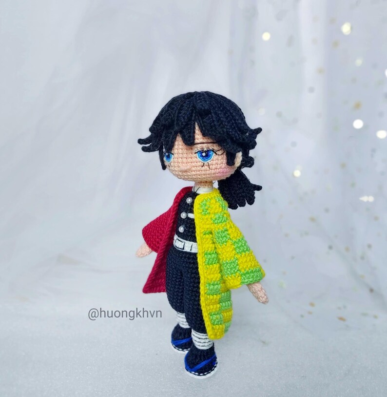 Giyu Crochet Pattern, Demon Slayer Amigurumi PDF, Anime Doll Crochet ...