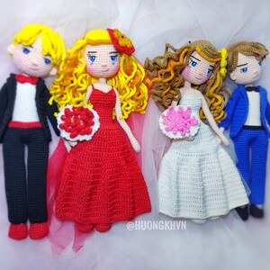 Crochet Wedding Couple Doll Pattern: Amigurumi Dolls (PDF Pattern) - Etsy