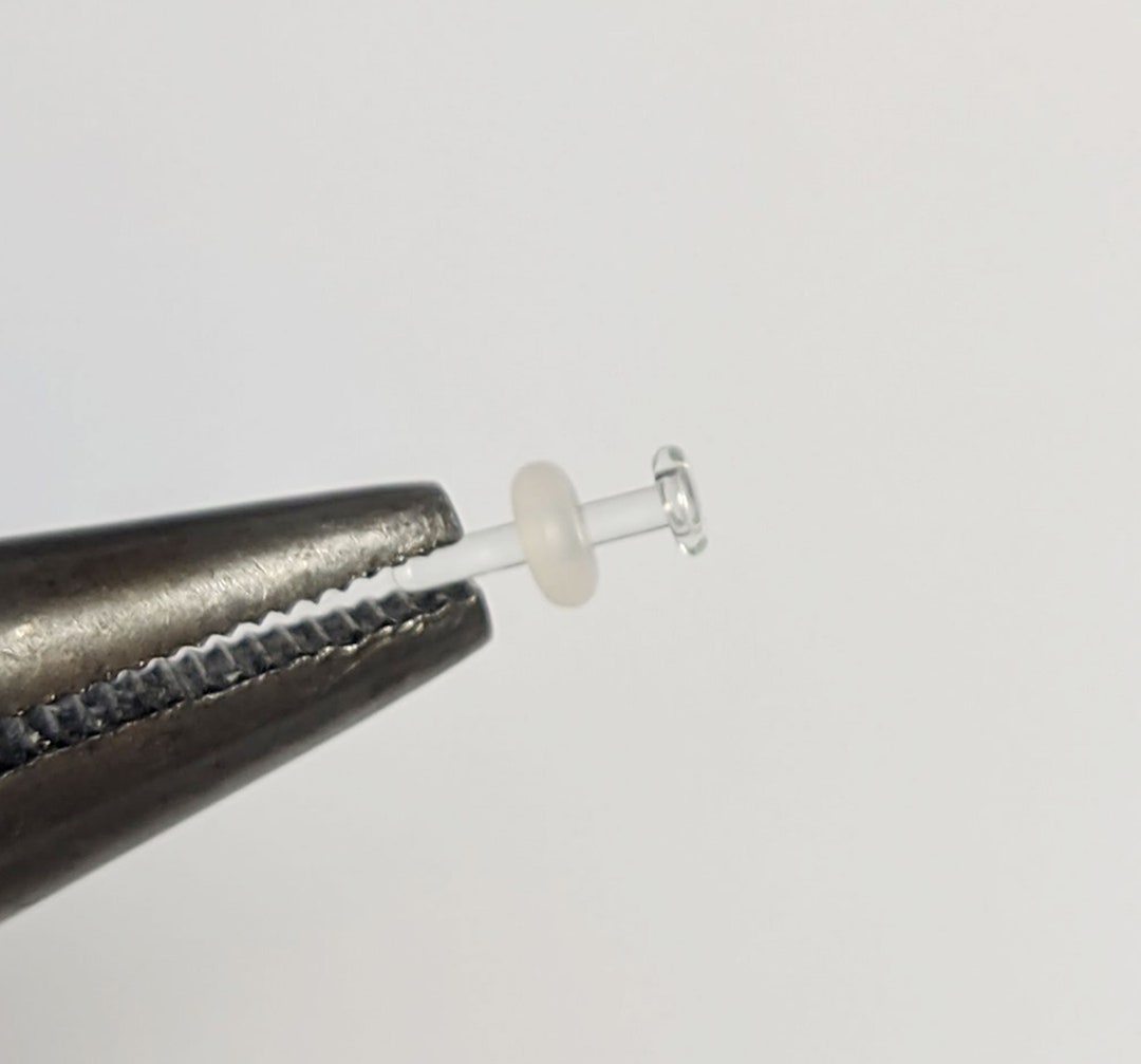 1 Pair Tempered Glass Ear / Nose Piercing Retainer, 10G-20G New ...