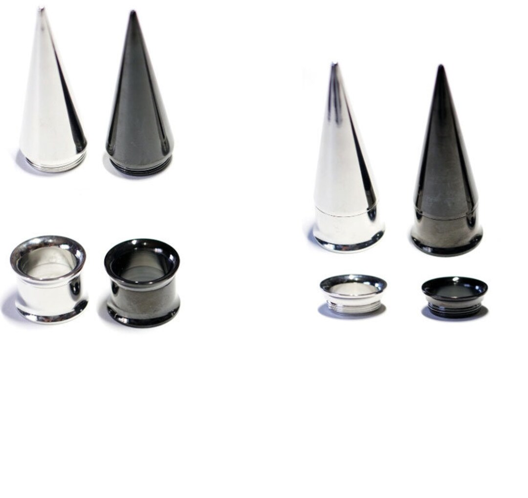 2in1 Stretching Rod Tunnel Expander Rod Ear Piercing Taper Stainless ...
