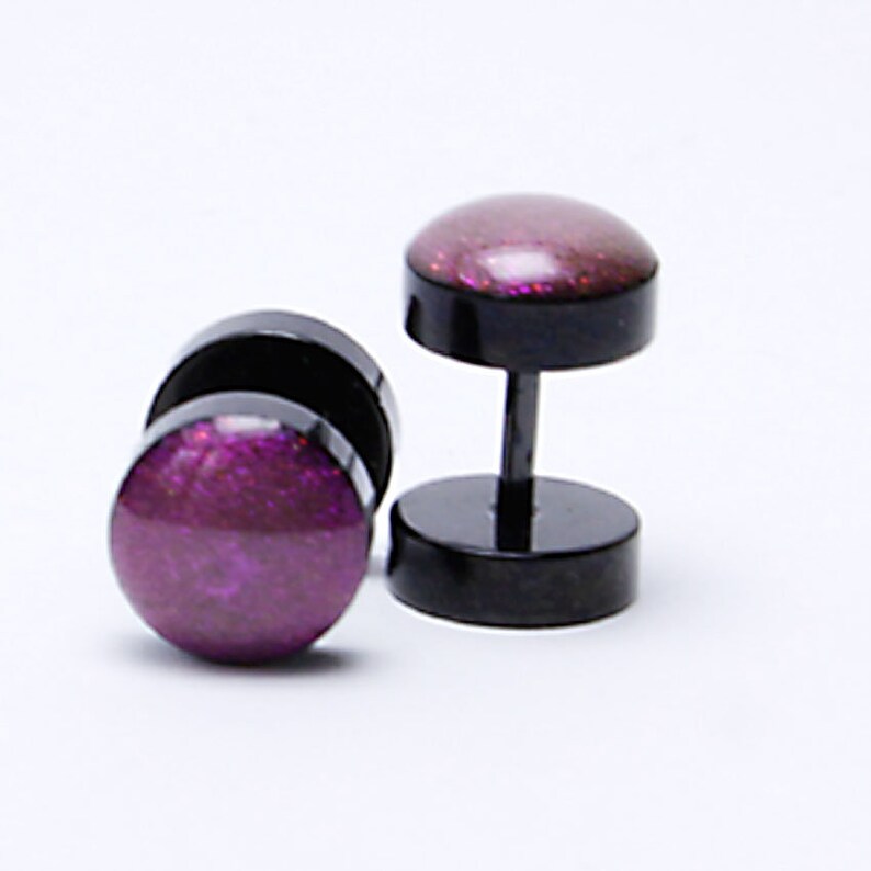 Blue Fake Plug in Different Sizes Earring Fake-plugs Helix Ear - Etsy
