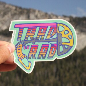 Trad is Rad LARGE Climbing Sticker Vinyl Rock Climber Gifts - Etsy