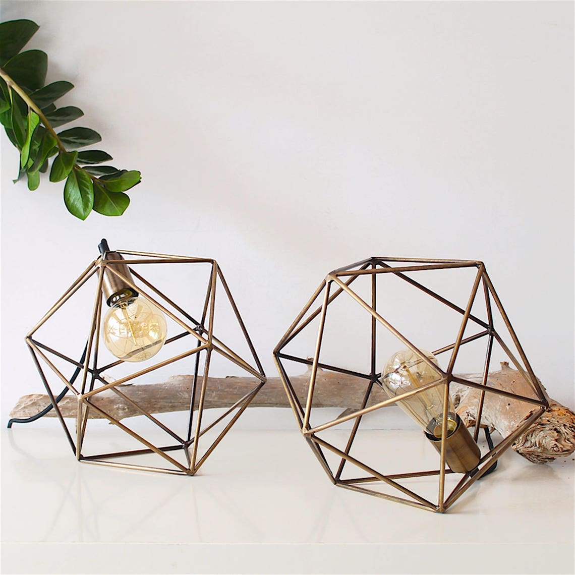 Minimal Light Geometric Table Lamp Industrial Desk Light - Etsy