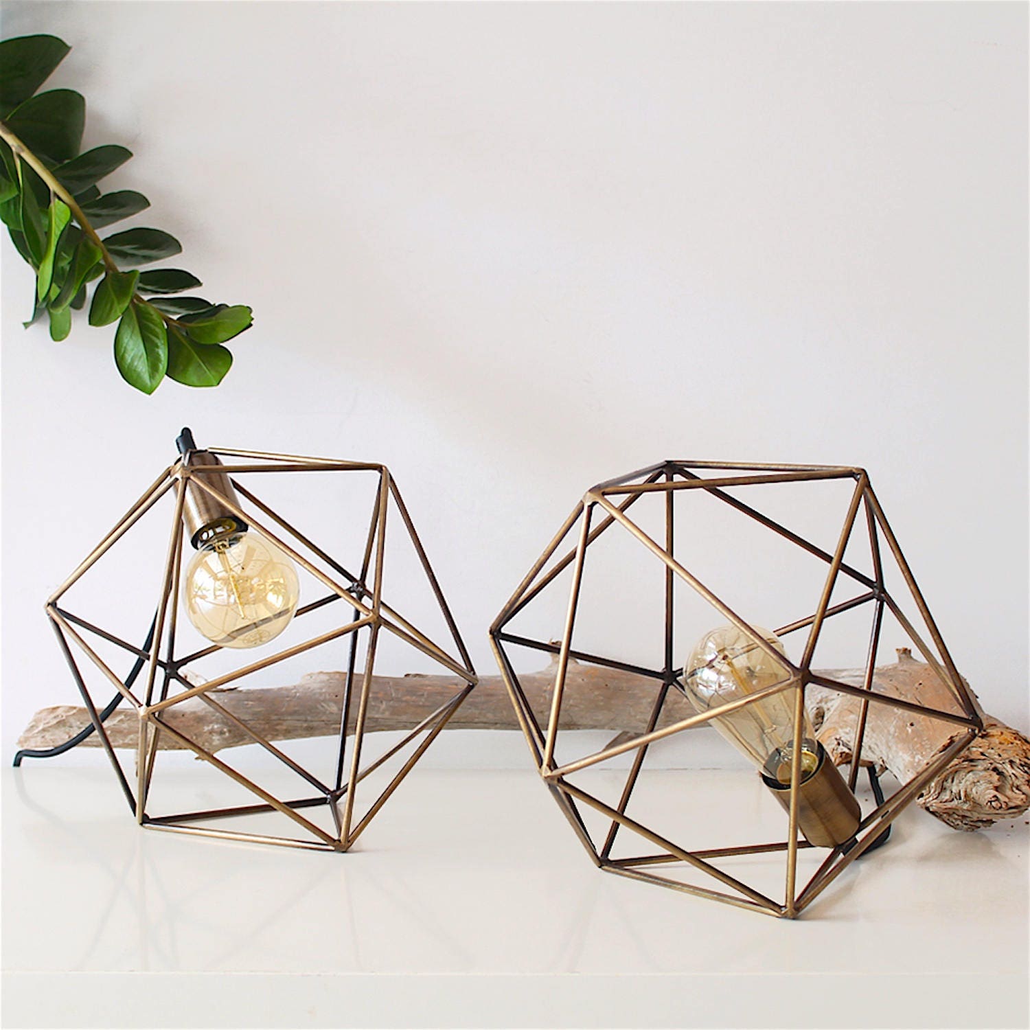 Minimal Light Geometric Table Lamp Industrial Desk Light - Etsy
