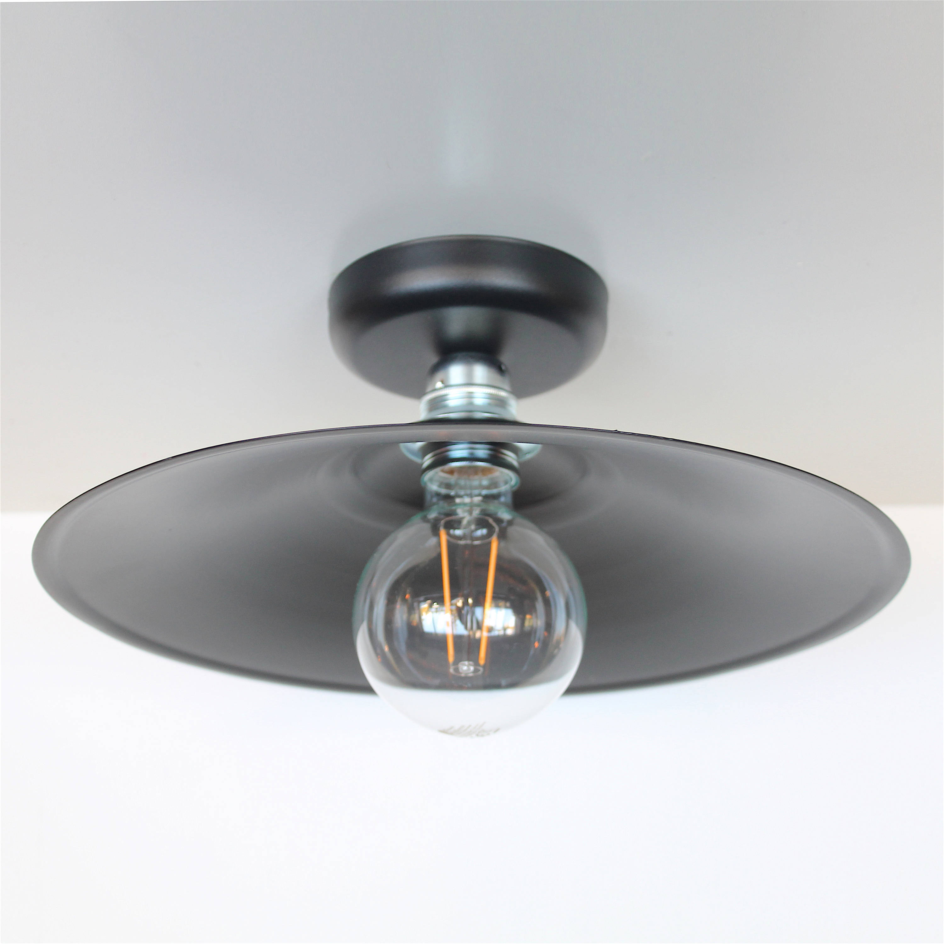 Flush Mount Ceiling Light Foyer Lighting Minimal Industrial - Etsy