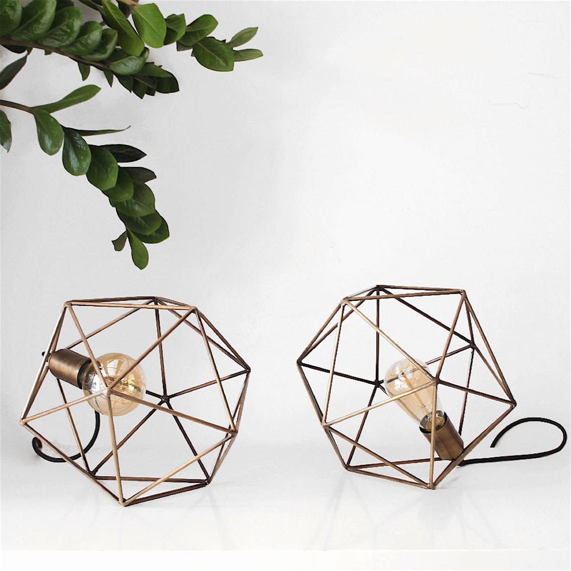 Minimal Light Geometric Table Lamp Industrial Desk Light - Etsy