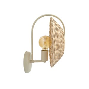 Rattan Sconce Light Minimal Wall Sconce Bamboo Woven Lamp [ARIANA] - Etsy