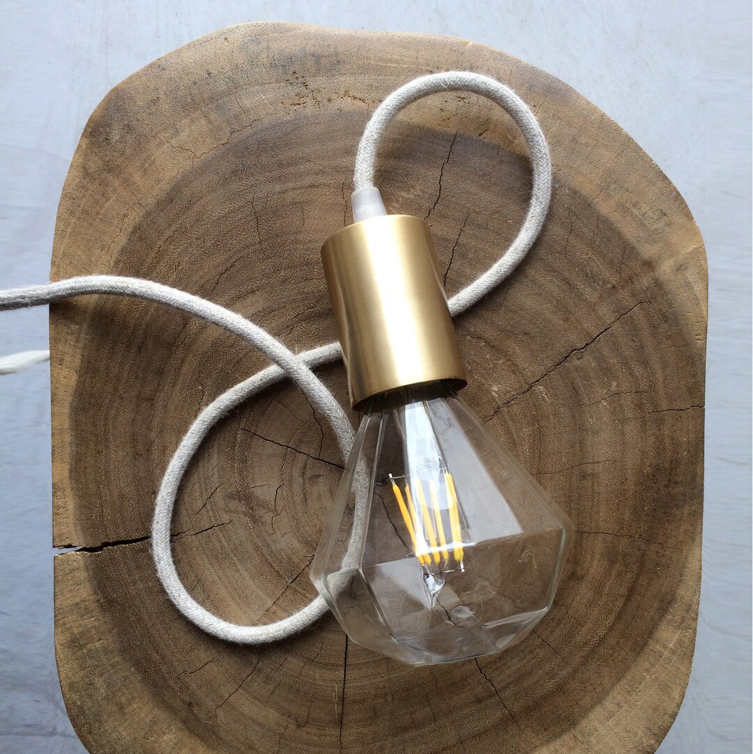 Gold Pendant Light Chandelier Brass Ceiling Lighting Minimal Hanging ...