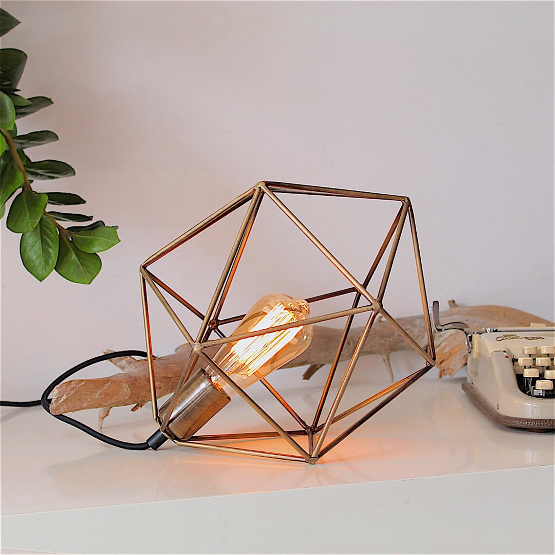 Minimal Light Geometric Table Lamp Industrial Desk Light - Etsy