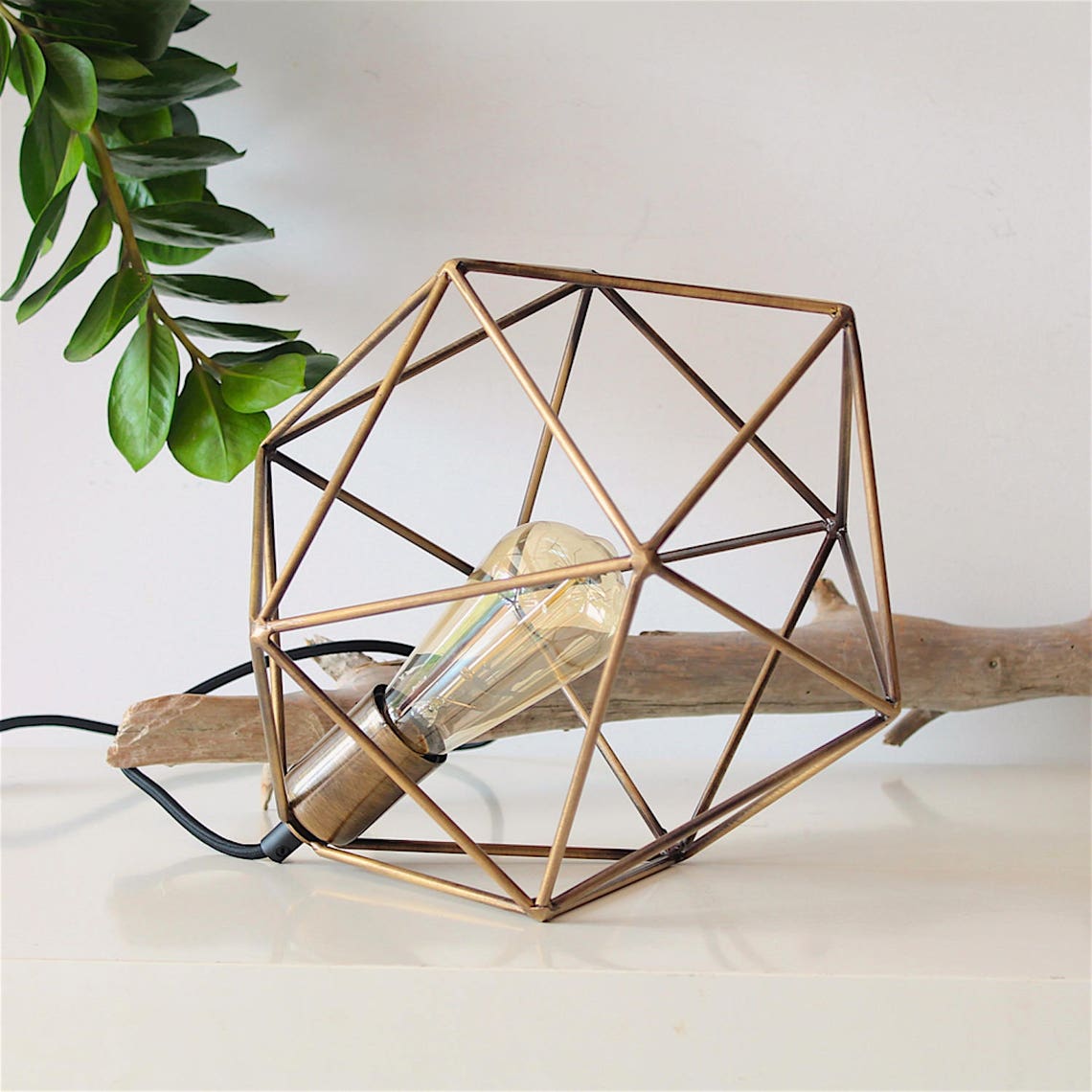 Minimal Light Geometric Table Lamp Industrial Desk Light - Etsy