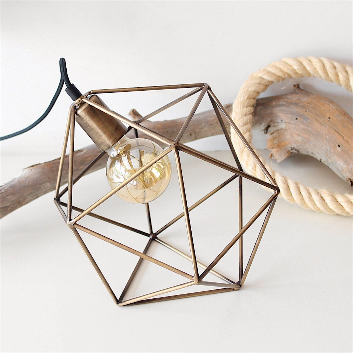 Minimal Light Geometric Table Lamp Industrial Desk Light - Etsy