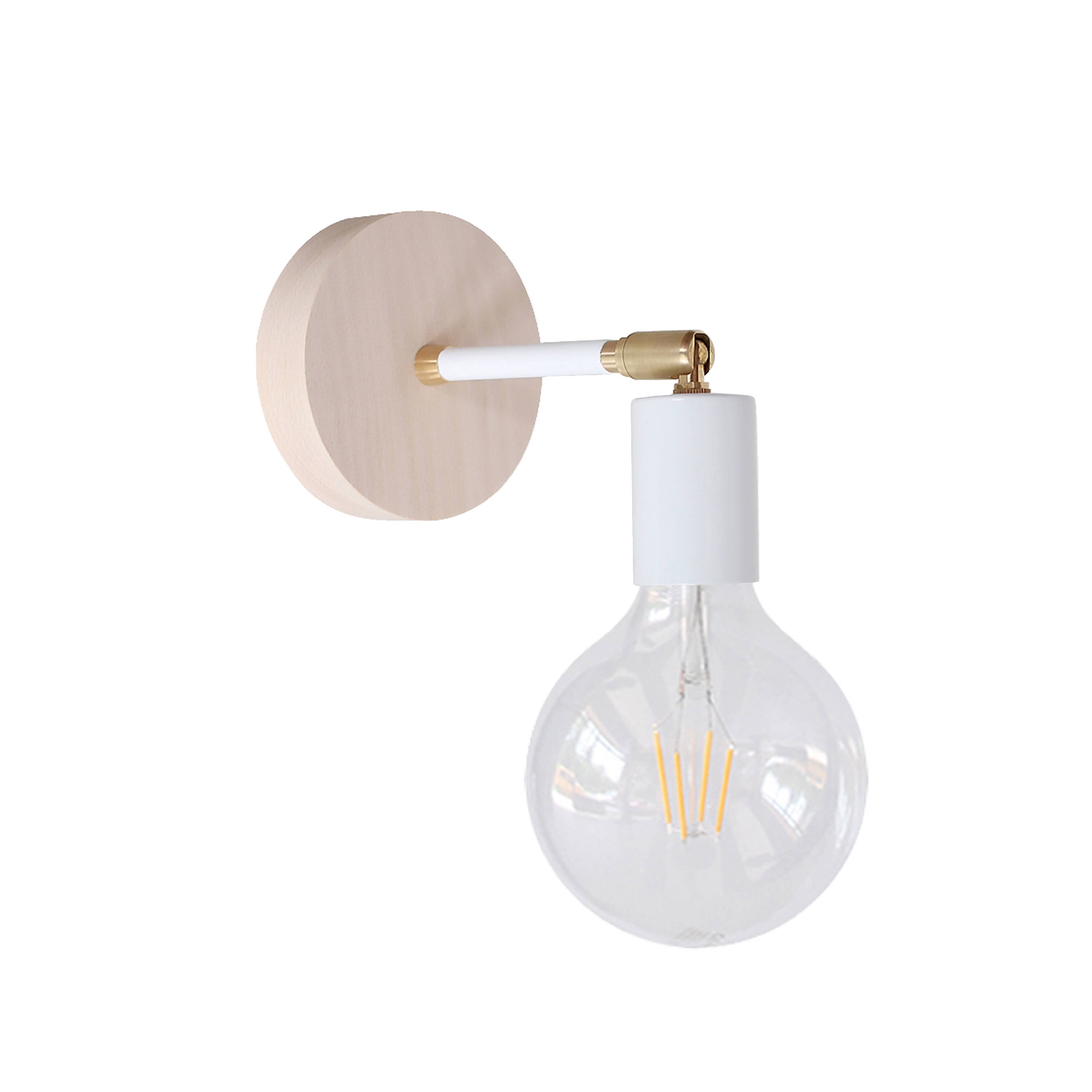 Adjustable Wood Wall Sconce Light Flush Mount Ceiling Lighting Gold ...